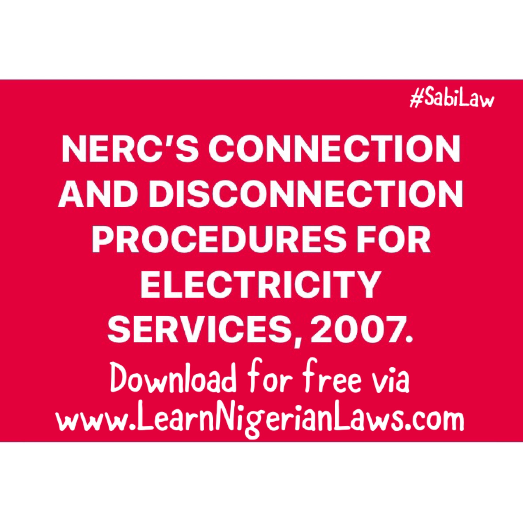 Free Copy of NERC’S CONNECTION AND DISCONNECTION PROCEDURES FOR ...