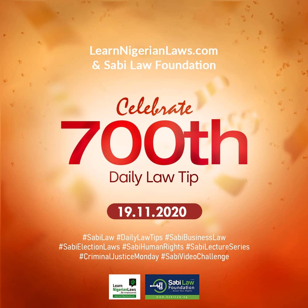 Sabi Law Foundation Celebrates 700th Daily Law Tip.