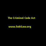 The Criminal Code Act - SabiLaw